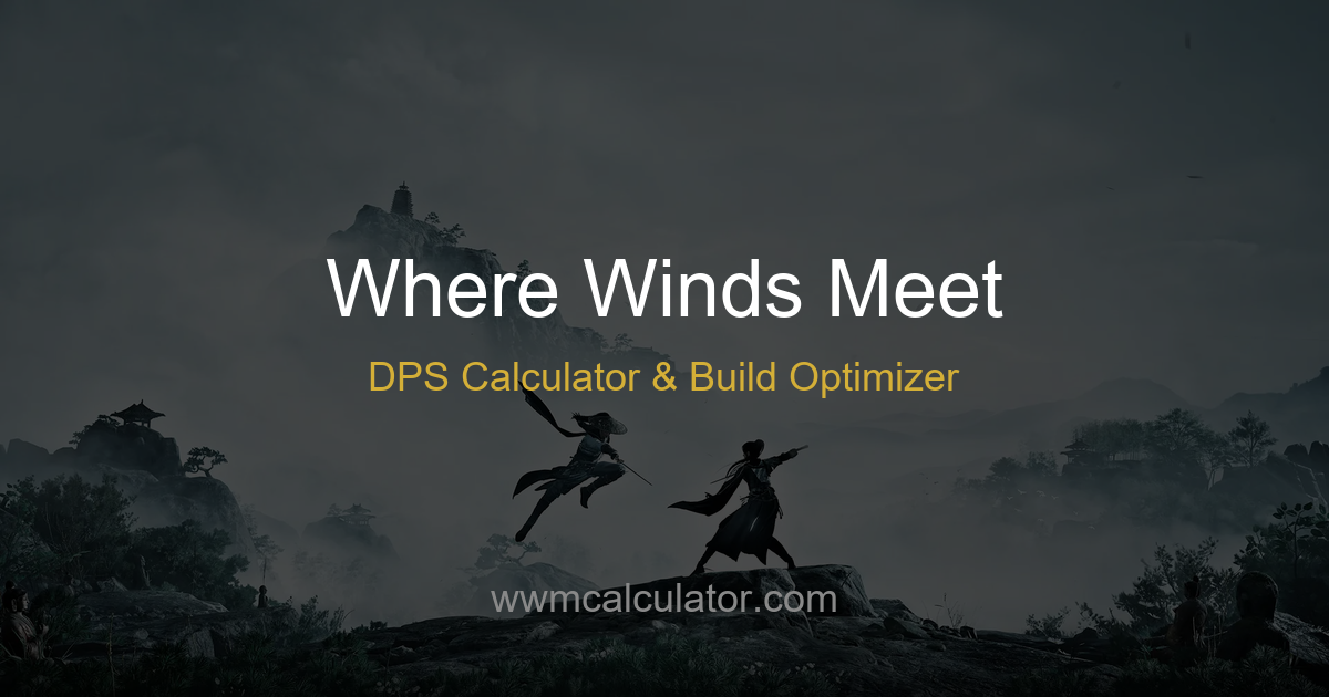 Where Winds Meet Calculator | DPS & Build Optimizer